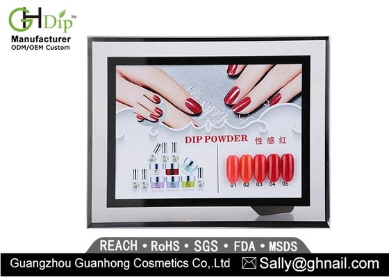 Light Weight Gel Dip Powder Art Manicure Easy Dipping Odorless With Red Colour