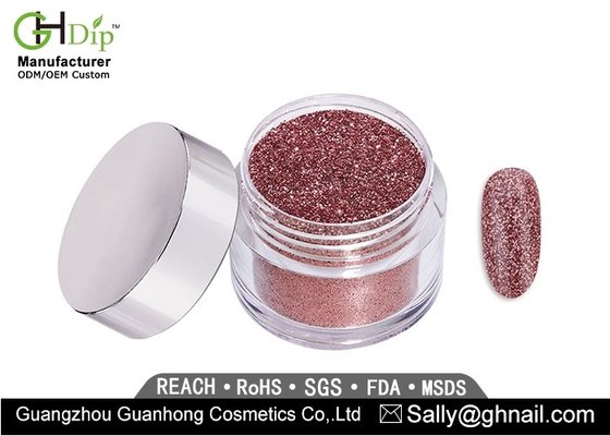 No Clumps Red Glitter Acrylic Powder Easy Dipping With Free Sample