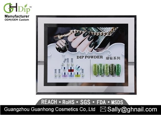High Shine Long Lasting Green Nail Color Glitter Dip Powder Manicure 2 Oz Harmless