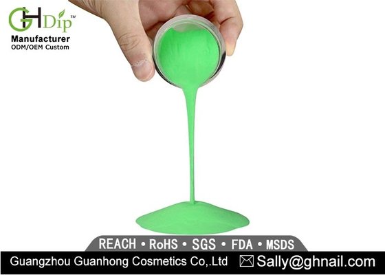 Scratch Resistant 2 Oz Green Color Nail Dip Powder Manicure Strong Long Lasting