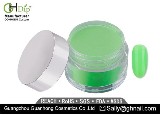 Scratch Resistant 2 Oz Green Color Nail Dip Powder Manicure Strong Long Lasting