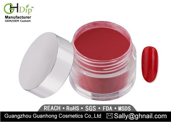Fashion Red Natural Color Acrylic Powder For Nail Art , OEM ODM Service
