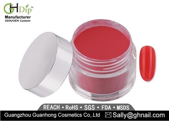 Fashion Red Natural Color Acrylic Powder For Nail Art , OEM ODM Service