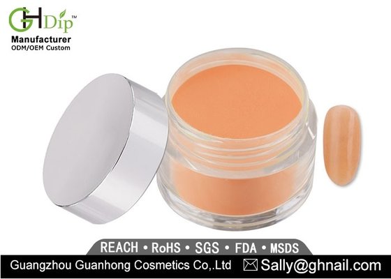 Fashion Healthy Nails Dip Gel Powder For Salon / Home ,Orange Color