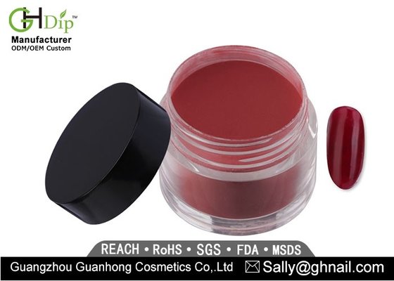 Durable Red Organic Dipping Powder , Nail Dip System Free Sample