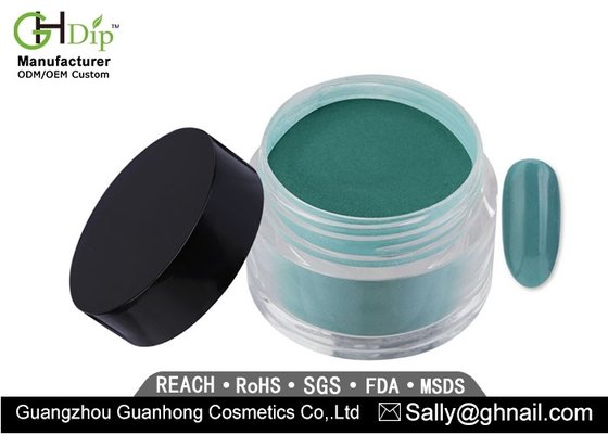 Green Organic Dipping Powder No Allergy For Lady Nails Beauty , REACH / RoHS Listed
