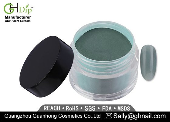 Green Organic Dipping Powder No Allergy For Lady Nails Beauty , REACH / RoHS Listed
