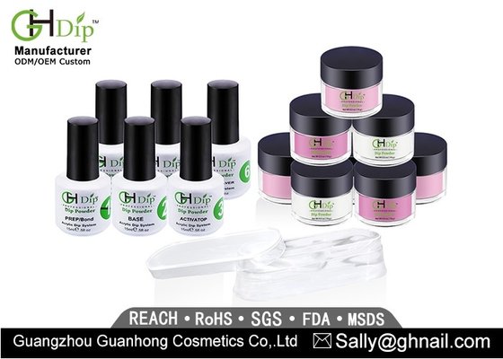 Crack Resistant Nail Dipping Powder Kit Healthy With Durable Glossy Finish