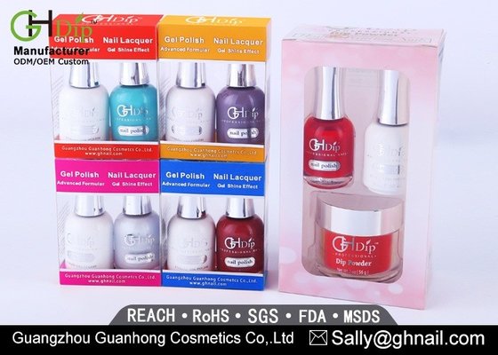 Elegant Red Perfect Match Colors Dip Gel Nail Kit Gel Polish Organic Dip Powder