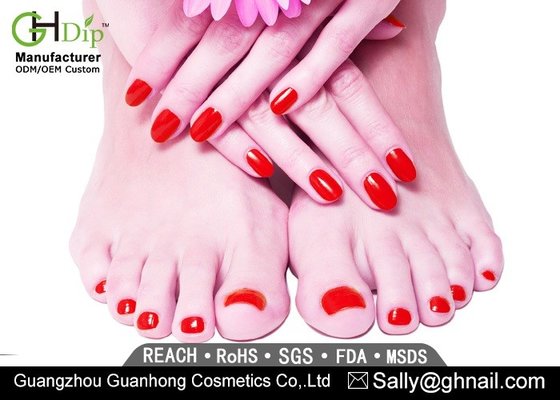 Elegant Red Perfect Match Colors Dip Gel Nail Kit Gel Polish Organic Dip Powder