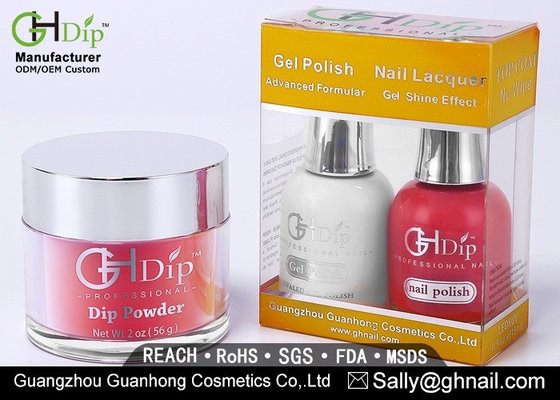 Elegant Red Perfect Match Colors Dip Gel Nail Kit Gel Polish Organic Dip Powder