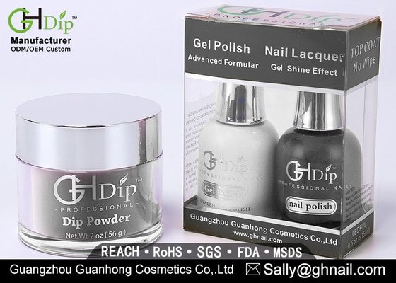 Colorful 3 In 1 Perfect Color Match Acrylic Dip Powder Kit For Fingernail Beauty