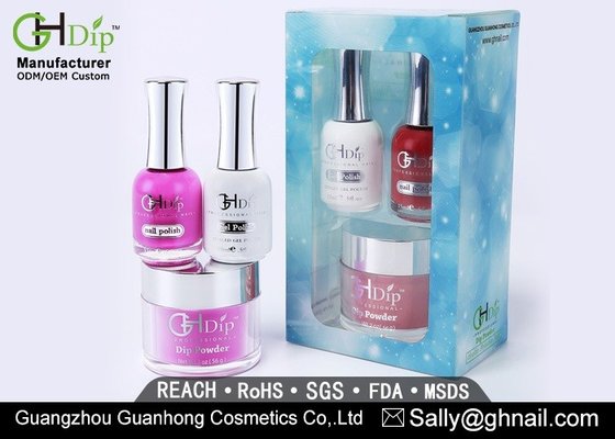 Nail Beauty Natural Dip Powder System 3 In 1 Perfect Color With Dip Powder / Gel / Polish