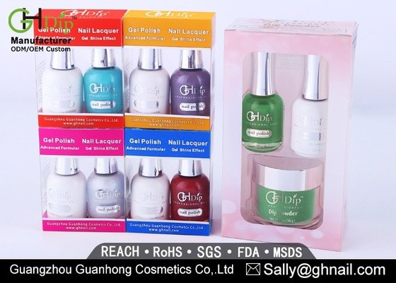 OEM / ODM Odorless Acrylic Dip Gel Nail Kit / Lady Dip Powder Set