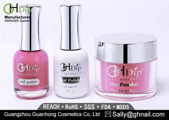Perfect 3 in 1 Color Match Gel Nail Polish / Lacquer And Acrylic Dip Powder Durable