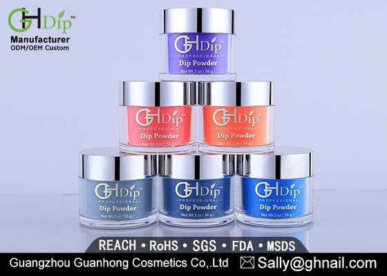 Easy Dipping Fingernails Air Dry Multiple Colors Nail Dip Powder 2 Oz Custom Made