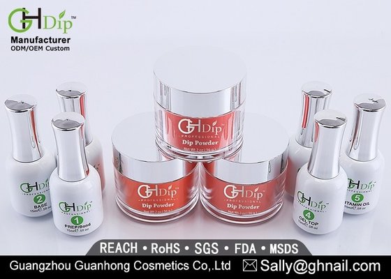 2 Oz Cosmetic Color Gel Dip Powder Manicure Kit With Logo Customized