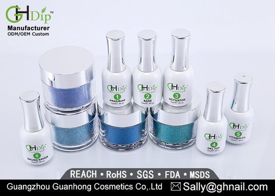 Nail Art Beauty Glitter Chrome Acrylic Powder And Liquid , Non - Yellowing