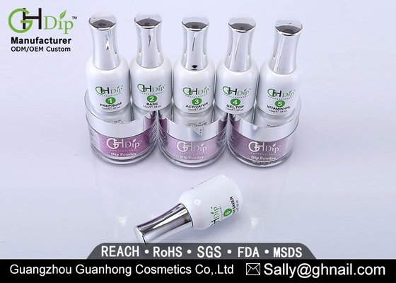Capacity 2 Oz Glitter Dip Powder , Nail Dipping Powder Kit REACH Listed