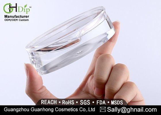 Acrylic Dipping Powder Tray , Acrylic Cosmetic Jars For French Dip Nail