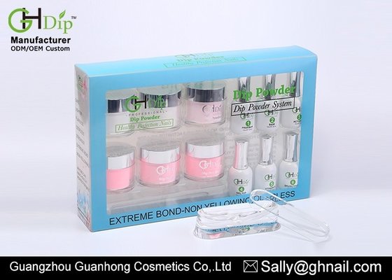 Natural Professional Nail Dip System Kit French Nail Art 2 Oz With Strong Adhesion