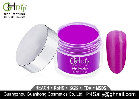 Purple Quick Dip Natural Color Acrylic Powder Odorlessness For Home / Salon