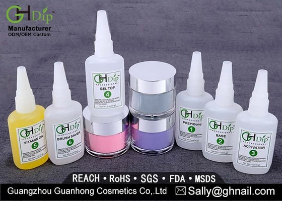 Organic Air Dry Dip Powder Nail System Odorless With OEM / ODM Service