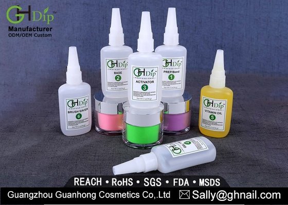 Natural Organic Dip Powder Nail System 2 Oz Nail Polish Glue No Light Needed