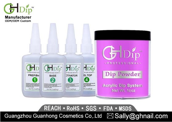 Healthy Non - Toxic Dip Powder Nail System Glue Refill 2 Oz Capacity
