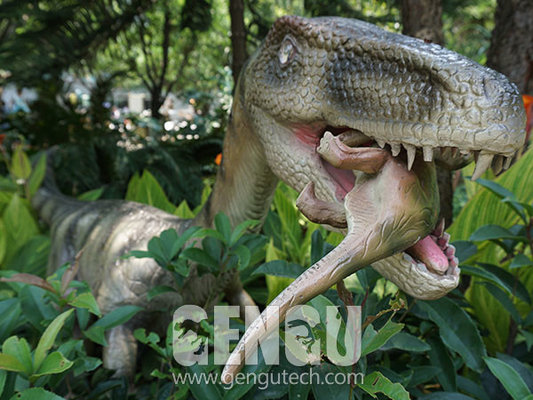 Fiberglass Velociraptor(#GG-1395) Apatosaurus Skeleton