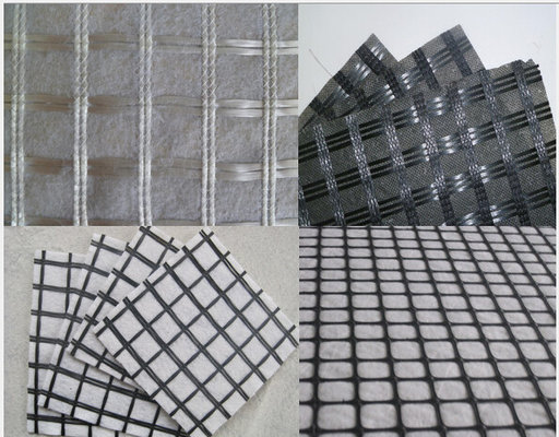 Polyester Composite Geotextile , 80KN Ground Stabilization Fabric With CE