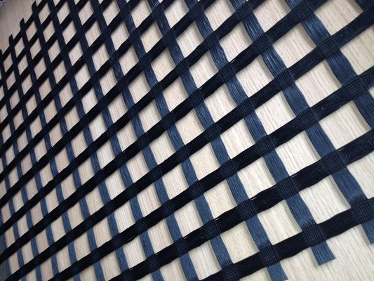 50KN/M - 200KN Retaining Wall Reinforcement Mesh , Pavement Reinforcement Fiberglass Geogrid
