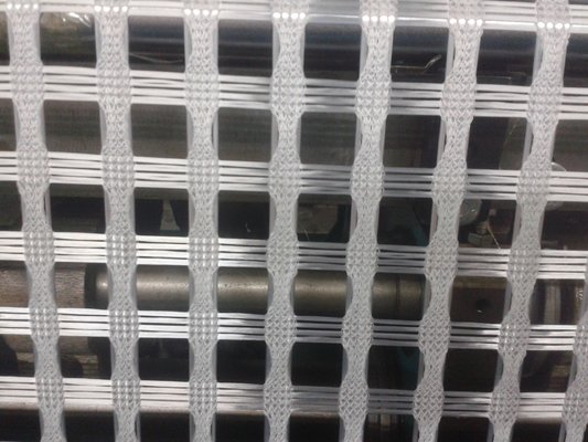 PP / Hdpe Uniaxial Retaining Wall Geogrid Reinforcement High Temperature Resistance