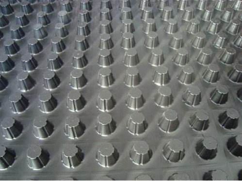 Transparent Color HDPE Dimpled Drainage Board , High Strength Foundation Drainage Panels