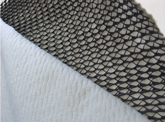 Knitted Plastic Geocomposite Drainage Net , 1 - 4m Geocomposite Wall Drain