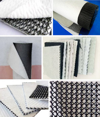 Knitted Plastic Geocomposite Drainage Net , 1 - 4m Geocomposite Wall Drain