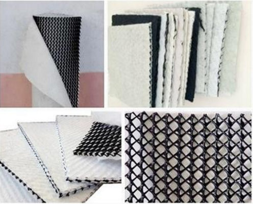 HDPE Polyethylene 3D Geocomposite Drainage Net Nonwoven Geotextile