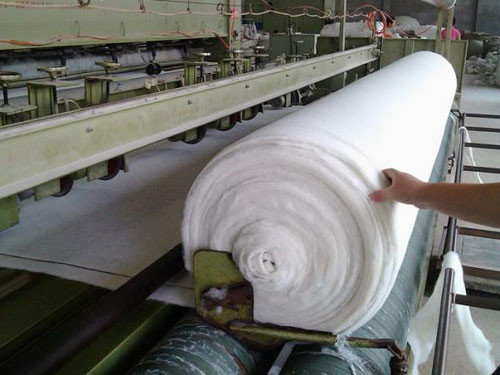 Grey Hot Rolled Staple Fiber Non Woven Geotextile Fabric