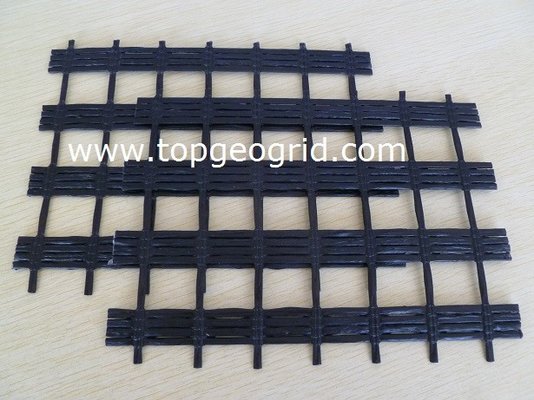 Biaxial Coated Polyester Asphalt Soil Reinforcement Geogrid High Temperature Resistance