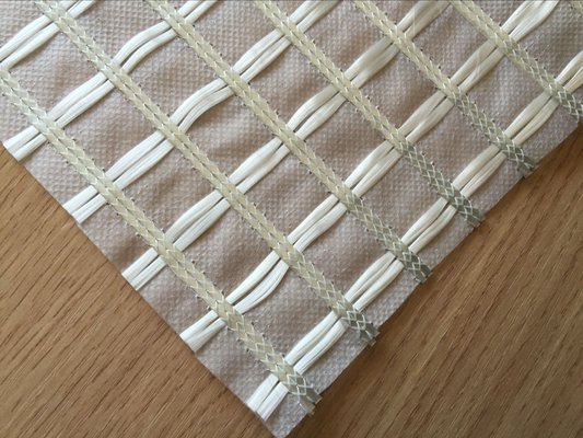 Non Woven Composite Geotextile Fabric Stitched With Fiberglass Geogrid Anti Aging