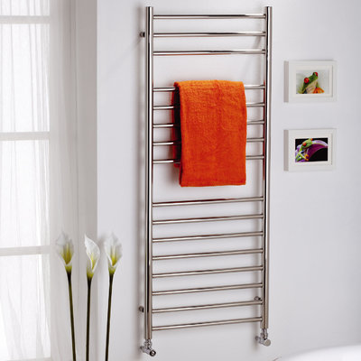 Polished 304 Stainless Steel Electric Heated Towel Radiator CE Certificate 800mm X 500mm