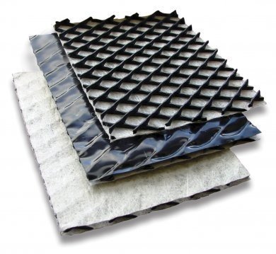 HDPE Polyethylene 3D Geocomposite Drainage Net Nonwoven Geotextile