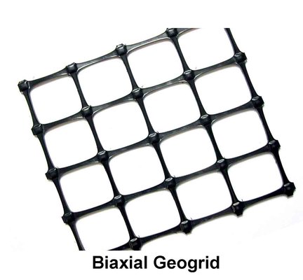 Warp Knitting Plastic Geogrid High Tensile Geogrid for Lower Elongation