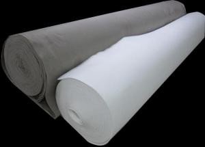 Hot Rolled Staple Fiber Non Woven Geotextile Fabric , Width 8m