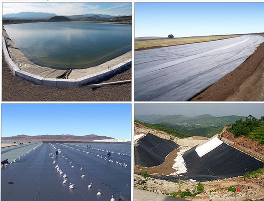 HDPE PVC EPDM LDPE 1mm Geomembrane Pond Liner For Riverbank