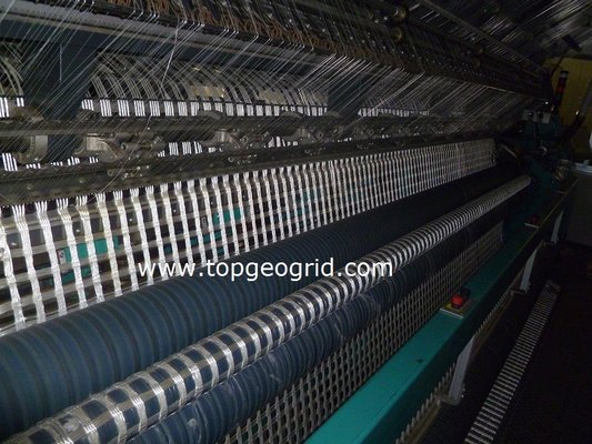 Fiberglass Geogrid Light Weight Durable Geosynthetic Materials For Railway Foundation / Dike Slope