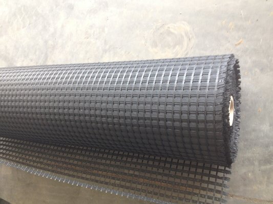 Fiberglass Geogrid Light Weight Durable Geosynthetic Materials For Railway Foundation / Dike Slope