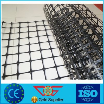 Soil Road Biaxial Retaining Wall Geogrid 3.95m 34mm Retaining Wall Reinforcement Mesh