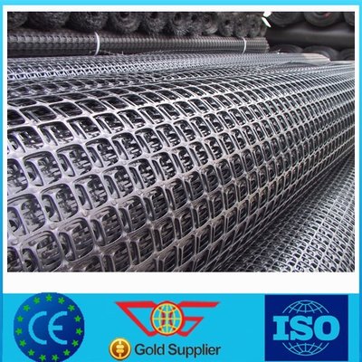 Soil Road Biaxial Retaining Wall Geogrid 3.95m 34mm Retaining Wall Reinforcement Mesh