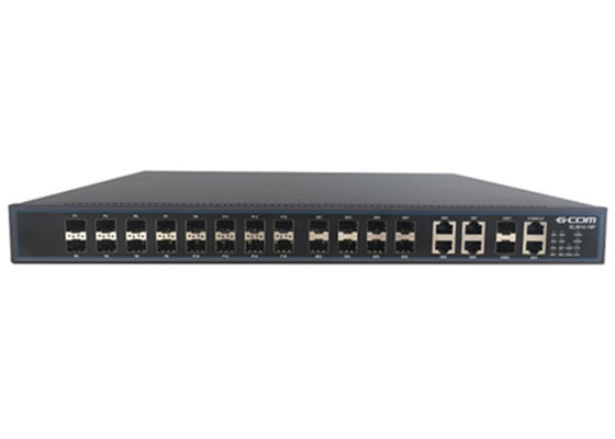 16 PON FTTx OLT 2× 10GE/GE SFP+ Optical Port with Pluggable Power Supply EL5610-16P